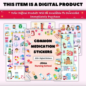 Common Medication Stickers | Medication Administration | Digital Nurse ...