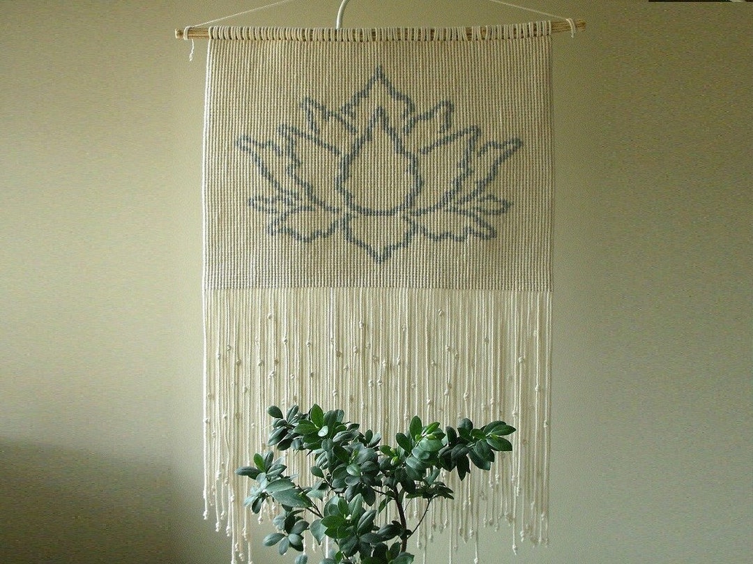Macrame Lotus Flower, Macrame Wall Hanging, Macrame Flower, Macrame ...