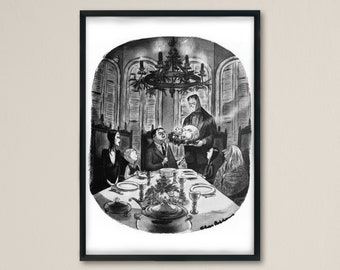 The Addams Family Comics Print Original Addams Cartoon Spooky Decor ...