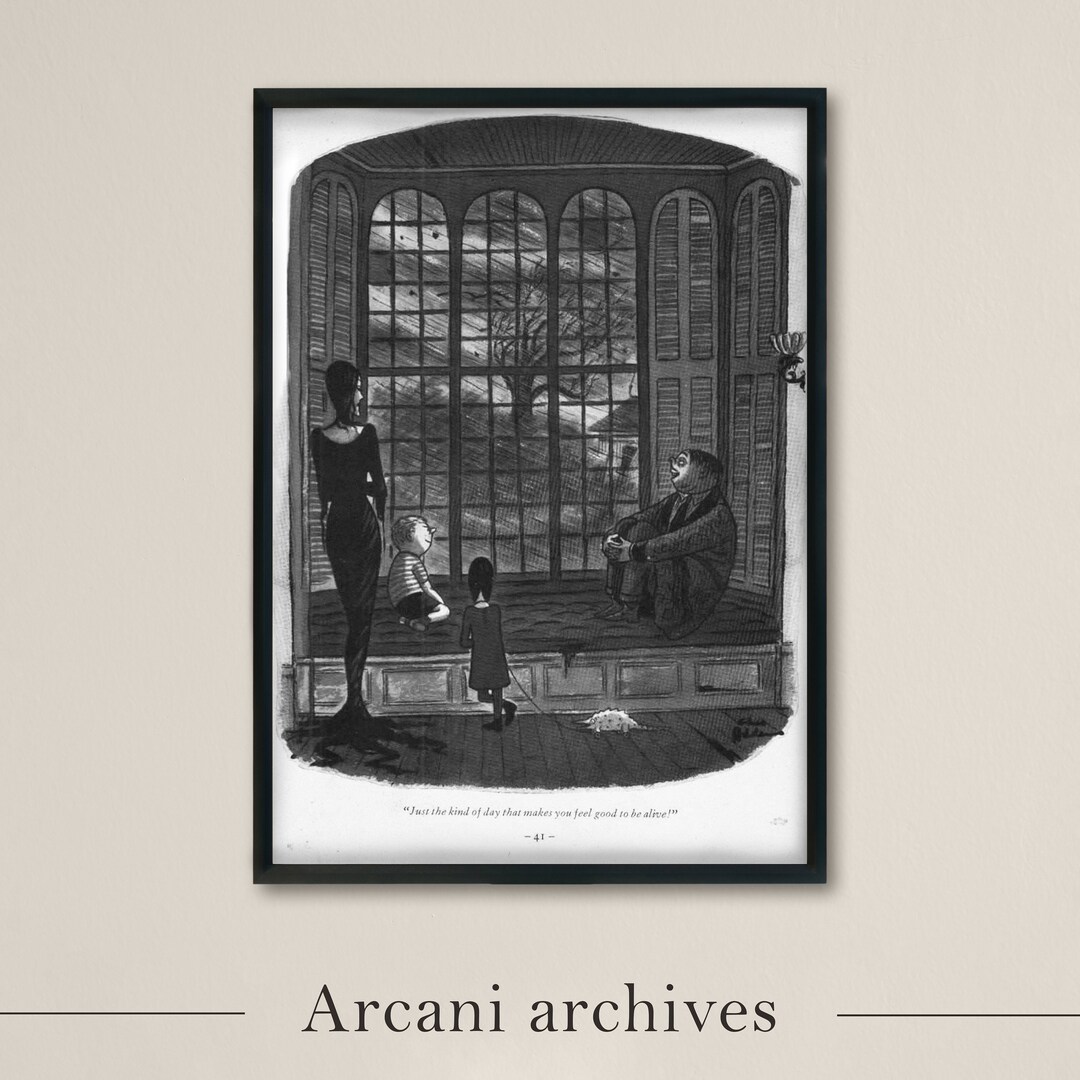 The Addams Family Comics Print Original Addams Cartoon - Etsy