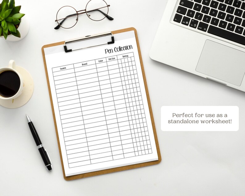 Pen Collection and Color Swatch Planner Planner Pen Testing - Etsy