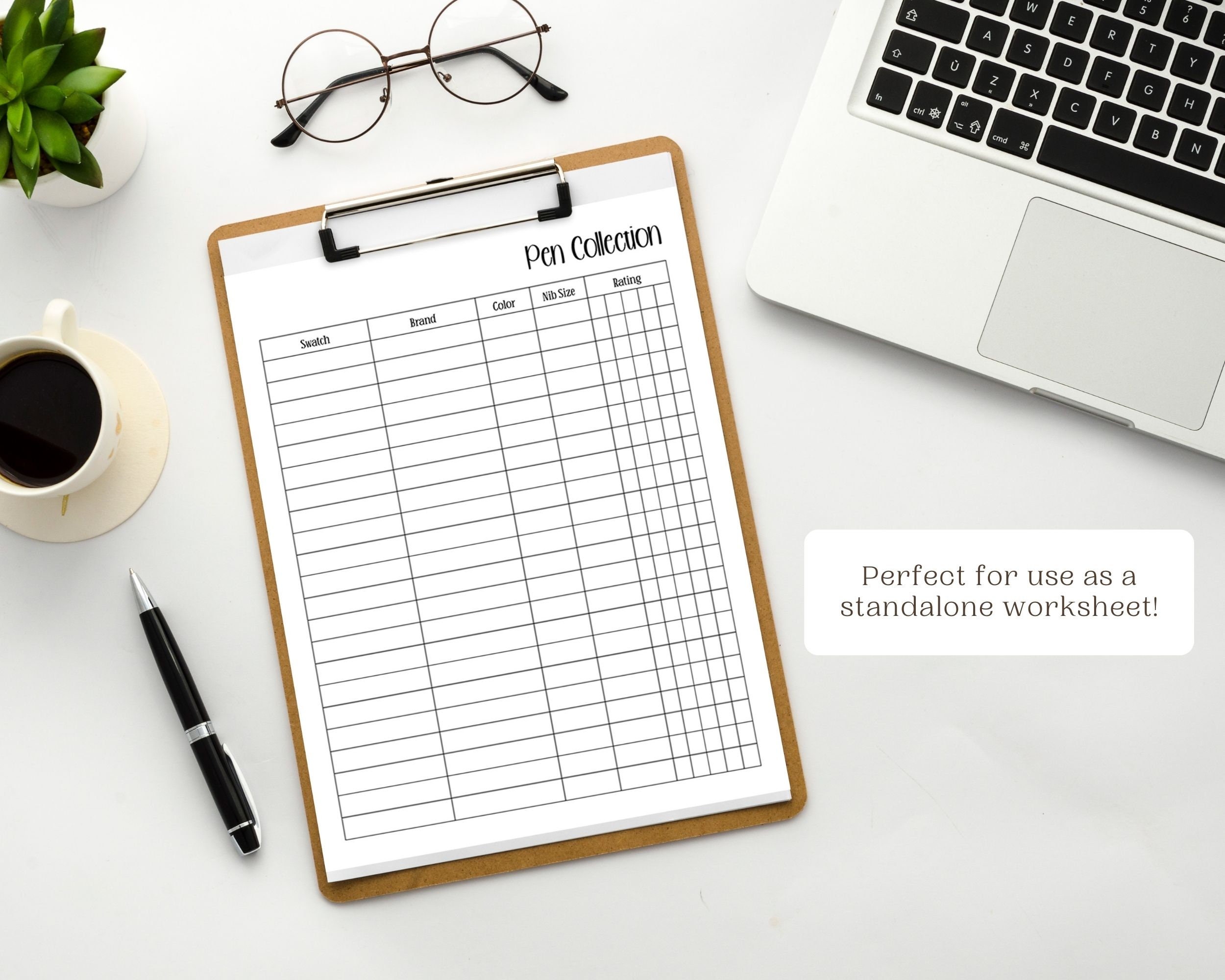 Pen Collection and Color Swatch Planner Planner Pen Testing - Etsy