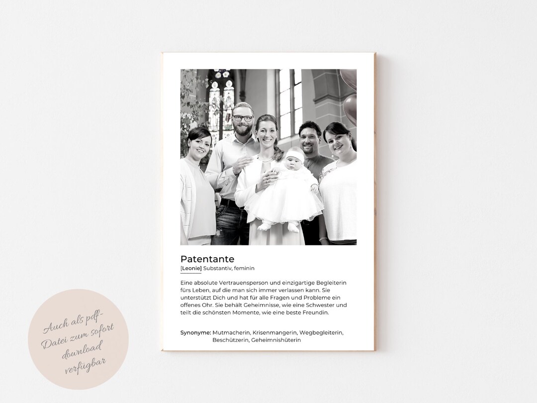 Definition Posteri Godmother I Gift Ideas Birthday I Download I Poster ...