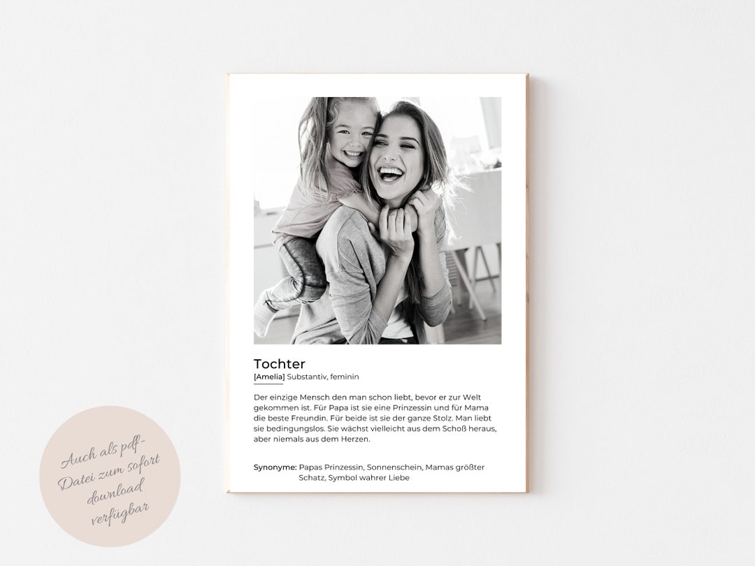 Definition Daughter Posteri Gift Ideas Birthday I Download I Poster ...