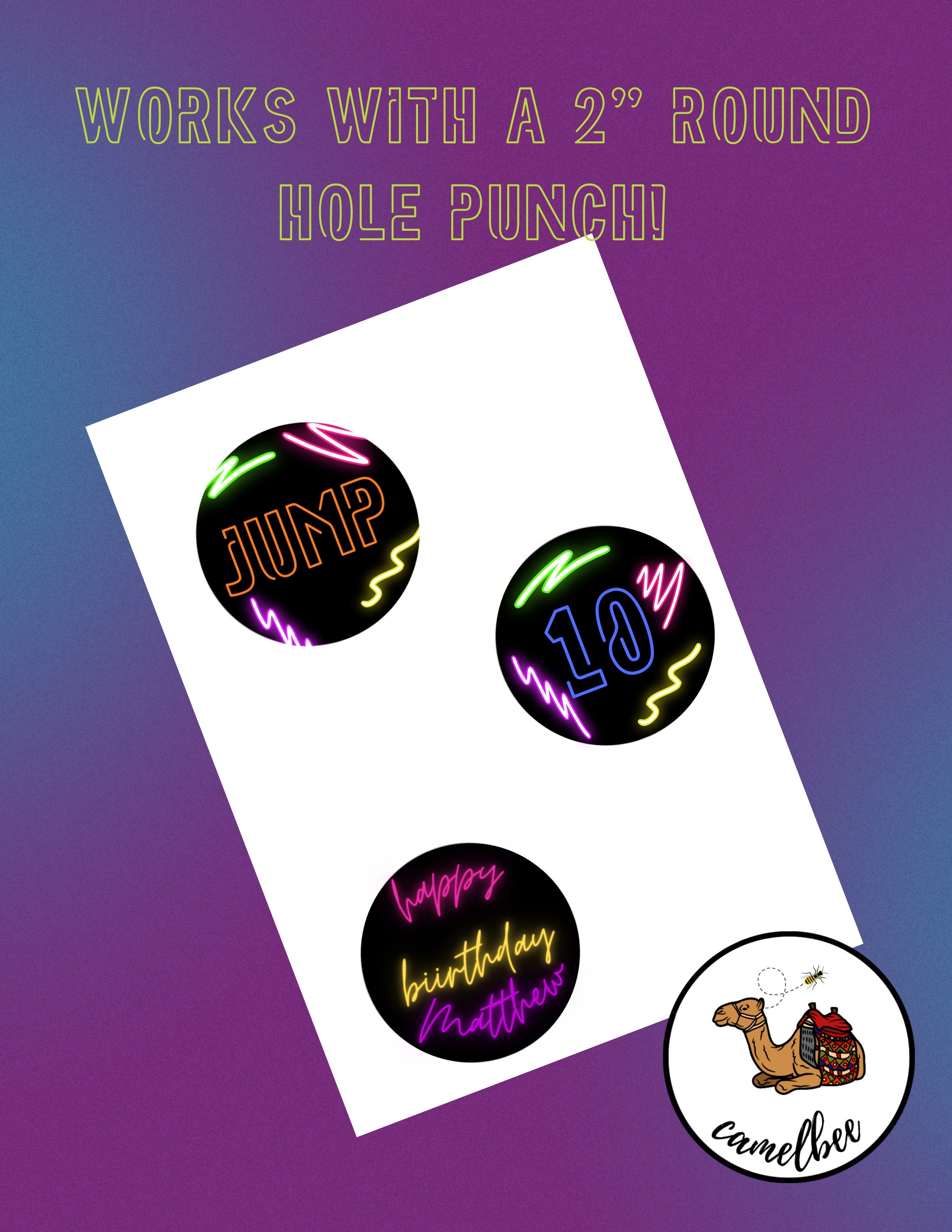 Jump Birthday Cupcake Toppers - Etsy