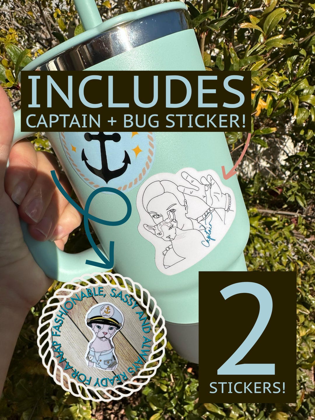 Captain | Bug | Celebrity | Cruise | Sticker - Etsy