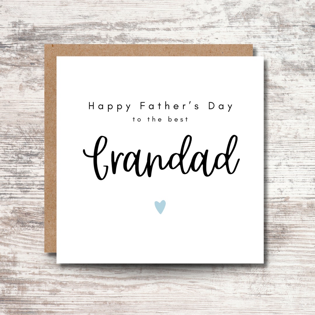 Happy Father's Day Card Grandad, Grandpa, Daddy, Fathers Day, Pops ...