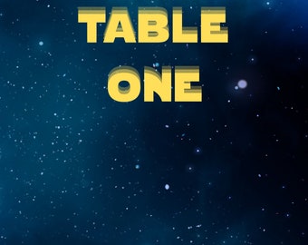 Star Table Numbers | Etsy