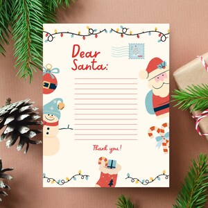 Editable Letter to Santa Claus Christmas Activity for Kids Santa Mail ...