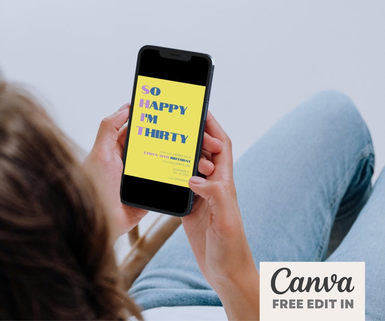 Dirty 30th Birthday Invitation Template so Happy I Am Thirty Card ...