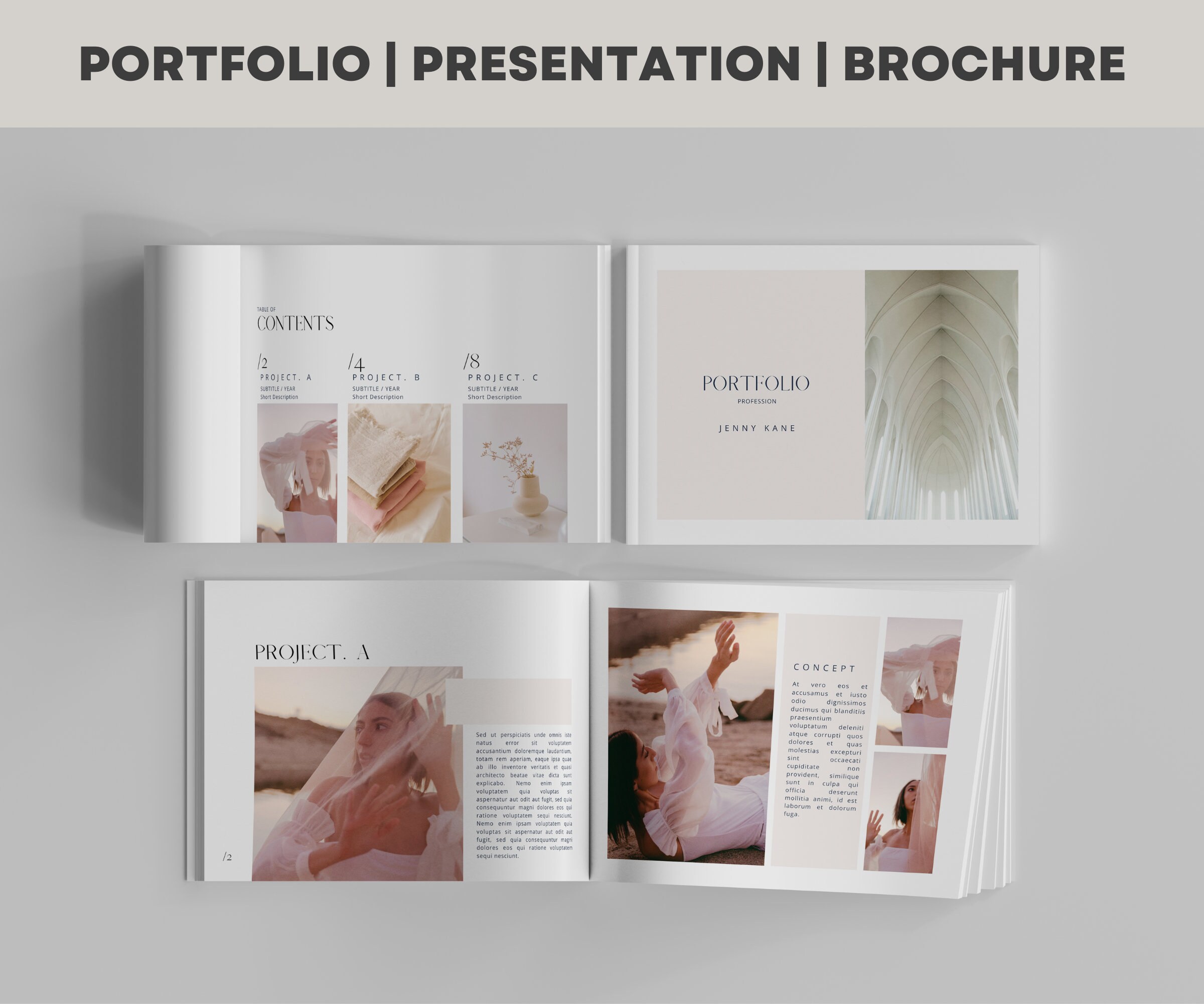 Portfolio Template | Presentation | Brochure | Modern Photo Book ...