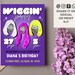 Wig Party Invitation Template: Girls Night Out, Costume Party (editable ...