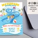 Waterpark Birthday Invitation Template | Aqua Park Invite | Printable ...