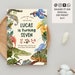 Reptile Birthday Invitation Template Lizard Snake Chameleon Kids Party ...