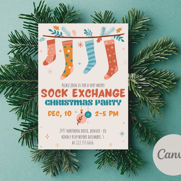 Sock Exchange Invitation - Etsy