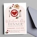 Valentine's Day Dinner Party Invitation Romantic Night Galentine's Day ...