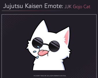 Animated Cute Go Jo This is Fine Cat Emote "jjk" | Twitch Discord ...