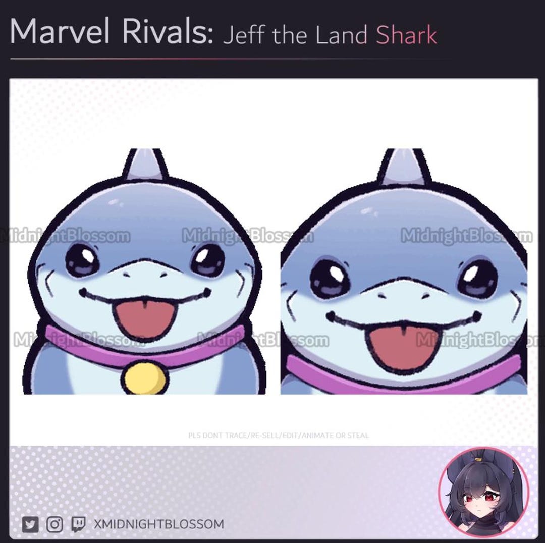Cute Animated Mlem Land Shark Emote Set Bundle | Twitch Discord Emotes ...