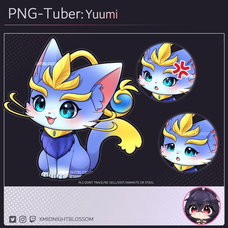Cute League of Legends Yuumi | PNG Tuber | Stream Asset | Cam | Twitch ...