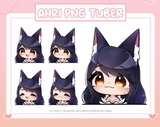 Cute Kitsune Chibi | PNG Tuber | Stream Asset | Cam |reactive PNG ...