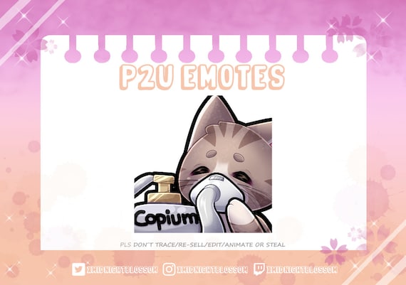 Copium Bengal Tiger Cat Neko Twitch Discord Emotes Twitch - Etsy
