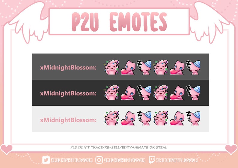 3 Mew Emotes for Twitch/discord Sticker Emote for Streamer - Etsy