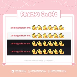 Cute Pikachu Giggle Laugh Emote | Twitch Discord Emotes | Twitch ...