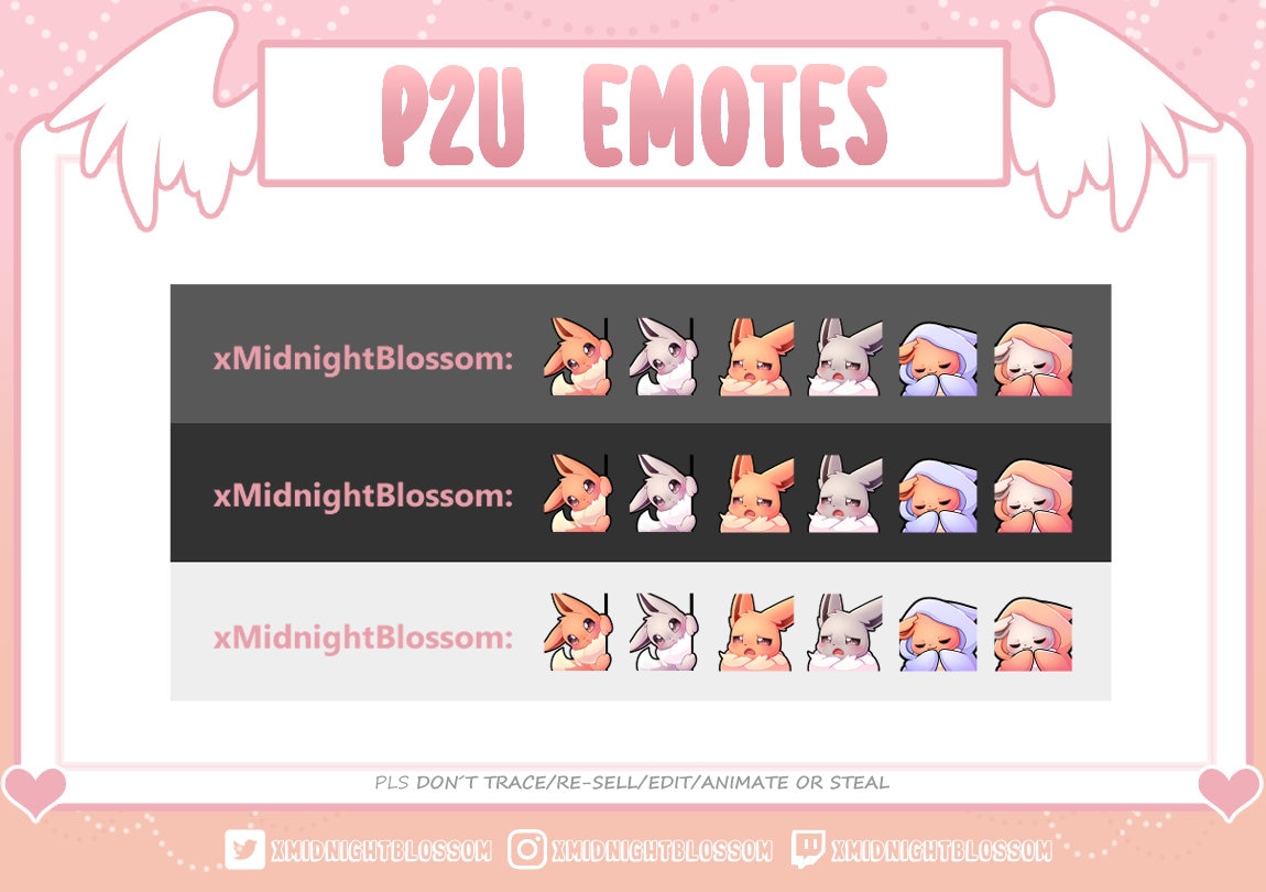 Cute Lurk Shiny Eevee Eevee Emotes for Twitch/discord, Sticker Emote ...