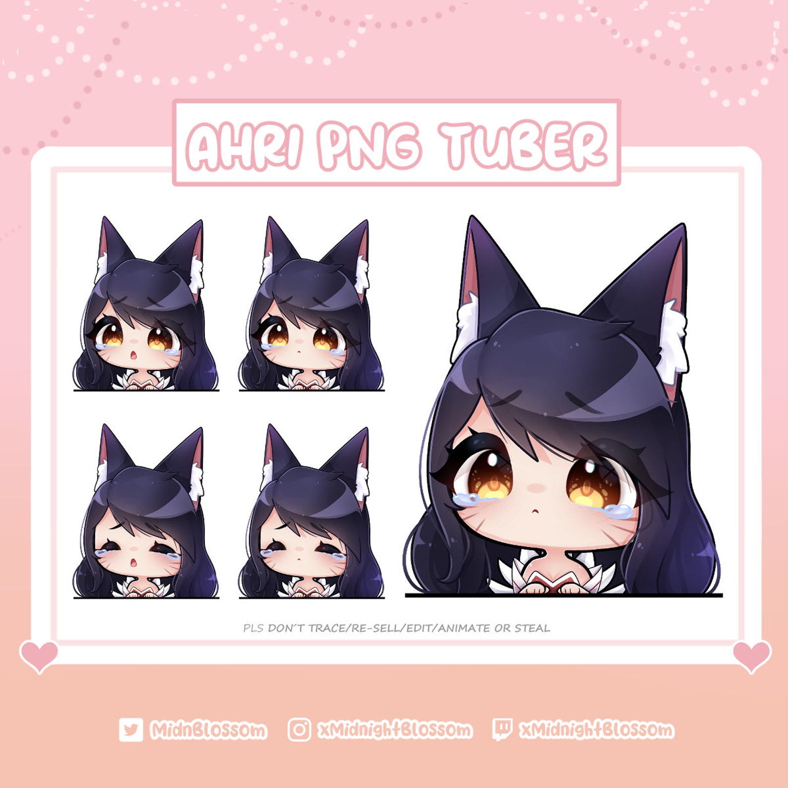Cute League of Legends Ahri | PNG Tuber | Stream Asset | Cam | Twitch | Youtube - Etsy Canada