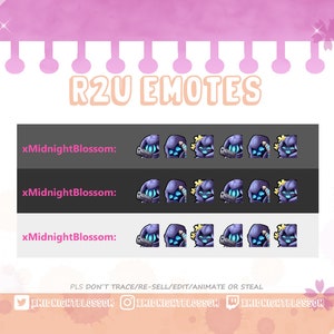 Cute Omen Emote Set for Twitch/discord, Sticker Emote for Streamer ...