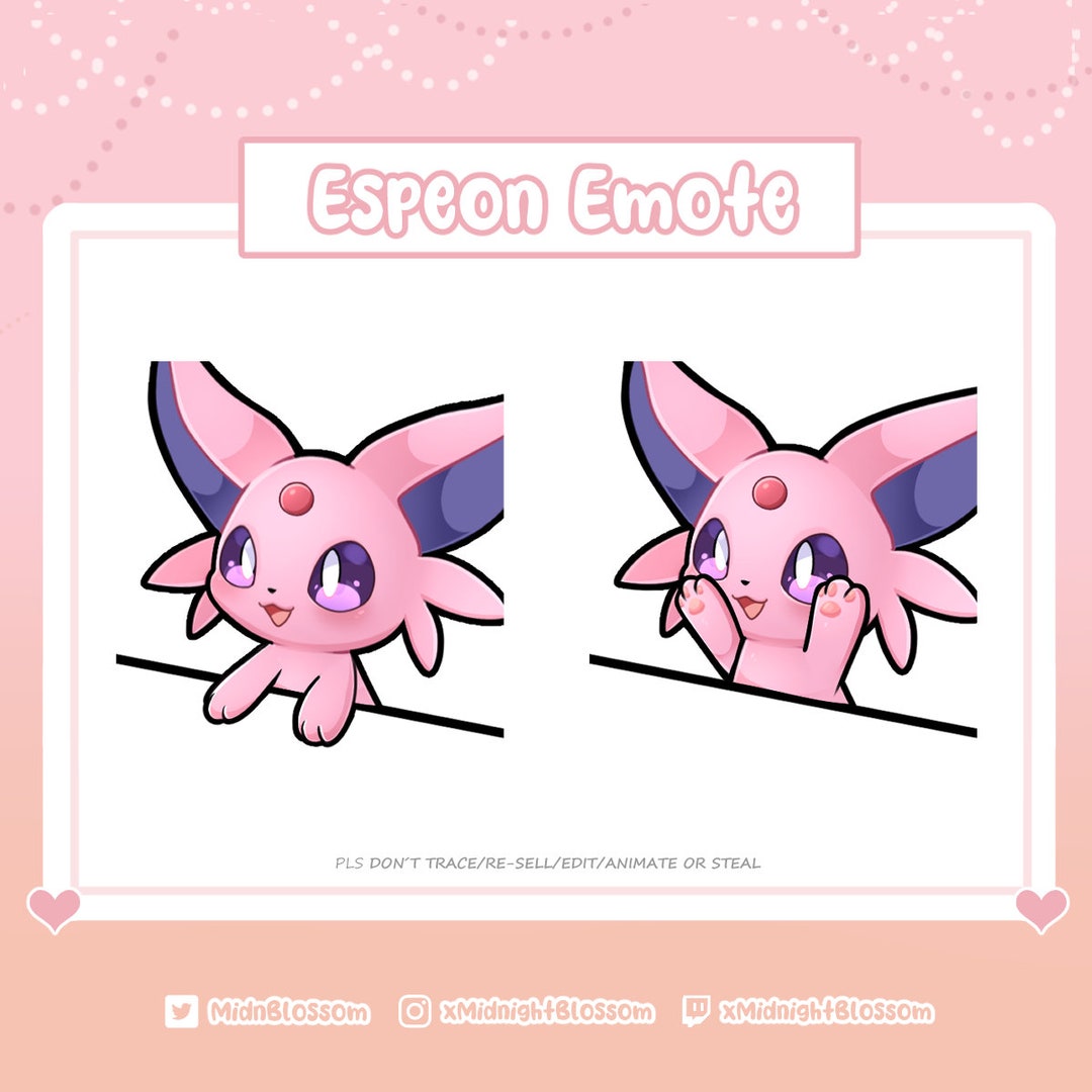 Cute Animated Tap Espeon Psiana Emote for Twitch/discord, Alert for ...