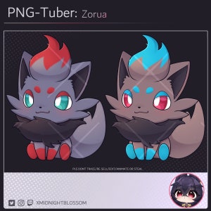 Cute Zorua | PNG Tuber | Stream Asset | Cam |reactive PNG | Twitch ...