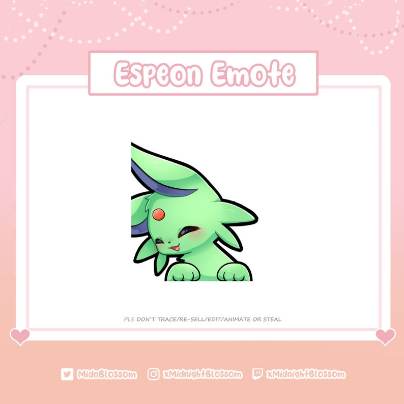 Cute Animated Happy Dance Jam Shiny Espeon Psiana Emote for Twitch ...