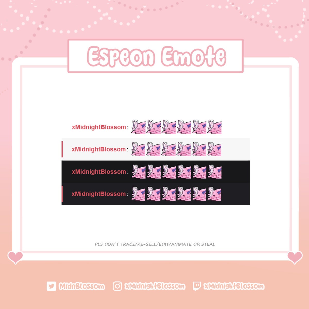 Cute Espeon Psiana Dead Pokemon Emotetwitch Discord Emotes Twitch ...