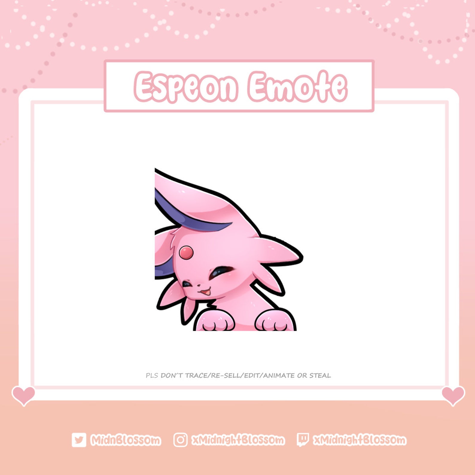Cute Animated Happy Dance Jam Espeon Psiana Emote for Twitch/discord ...