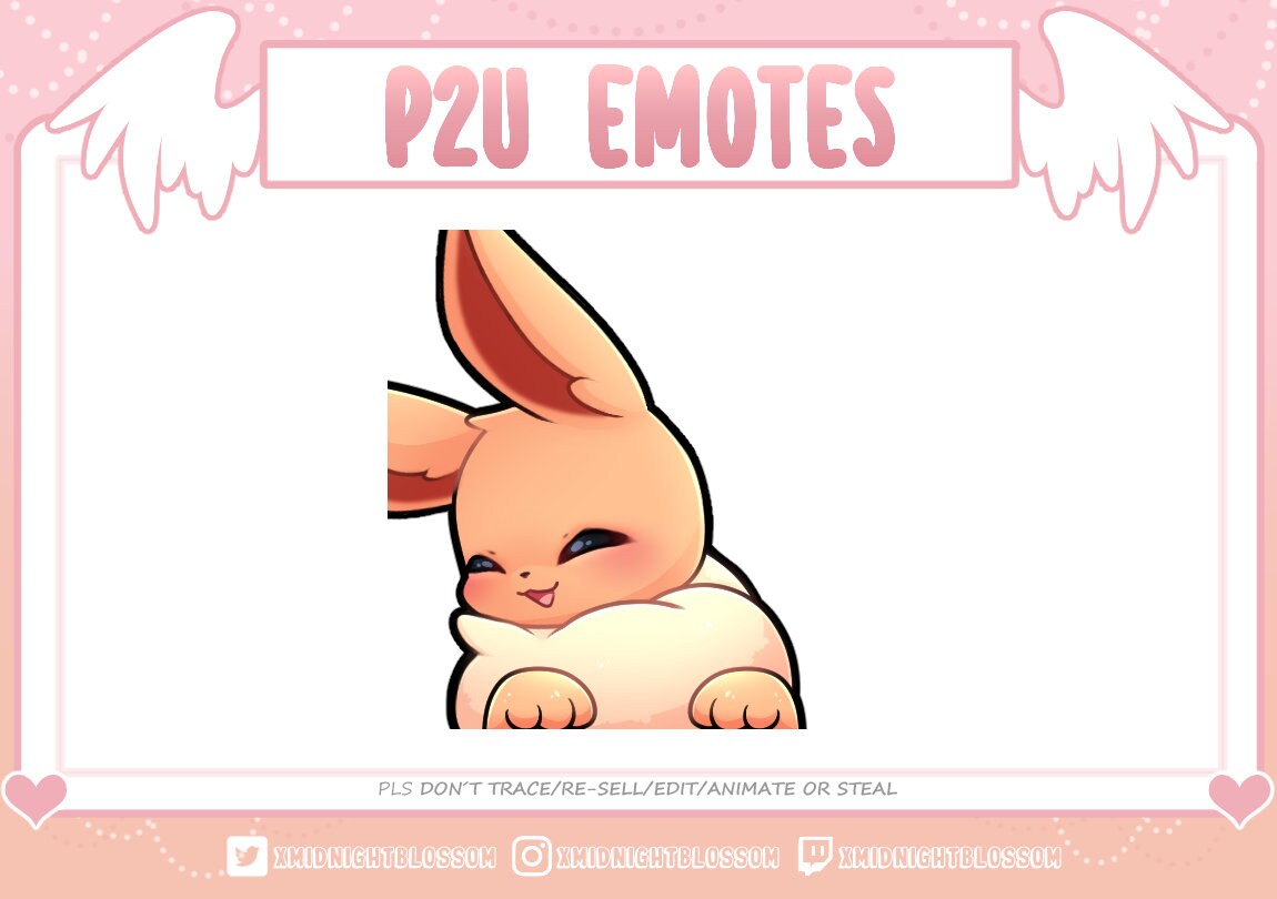 Cute Animated Happy Dance Eevee Eevee Emote for Twitch/discord/youtube ...