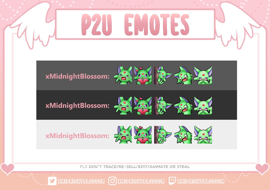 Shiny Espeon Psiana Panic Emote for Twitch/discord, Sticker Emote for ...