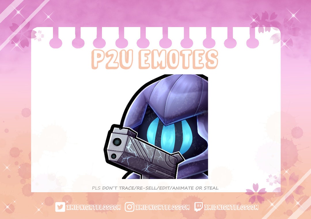 Pew Shoot Pistol Omen Emote for Twitch/discord, Sticker Emote for ...