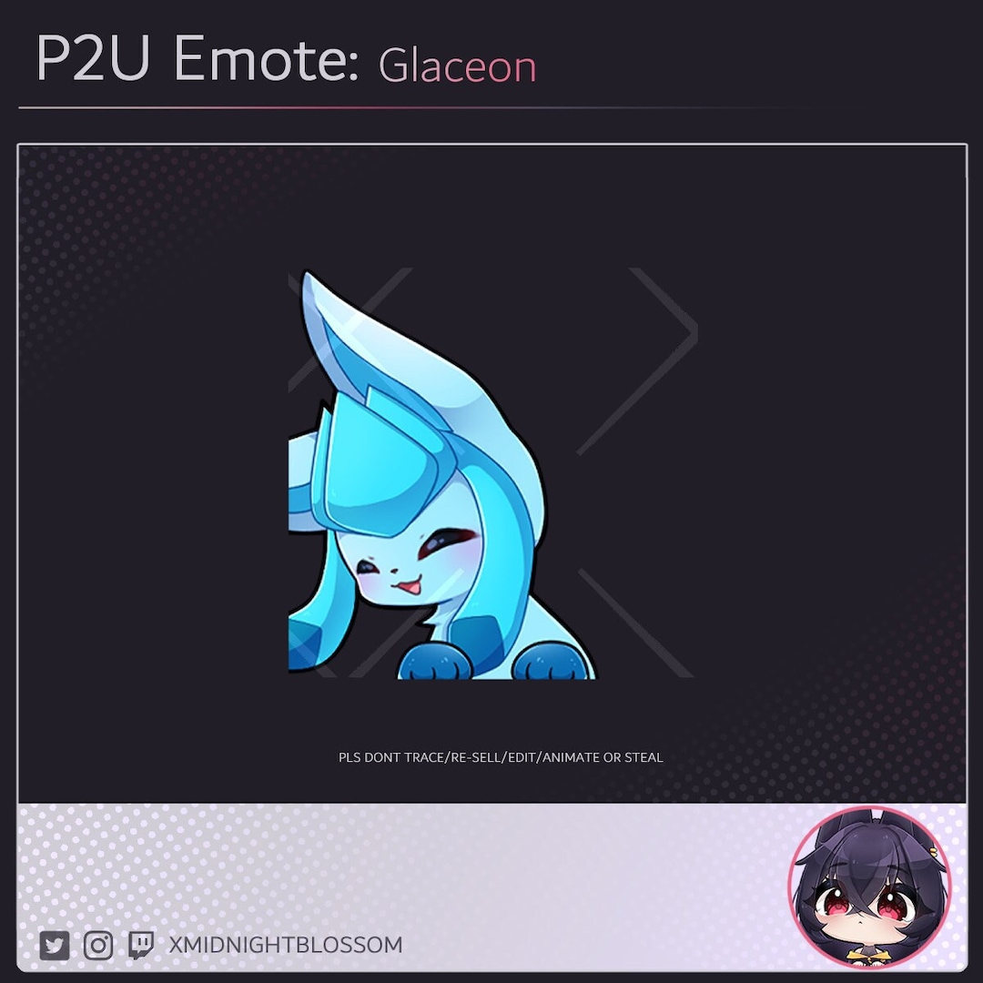 Cute Animated Happy Dance Jam Glaceon Glaziola Emote for Twitch/discord ...