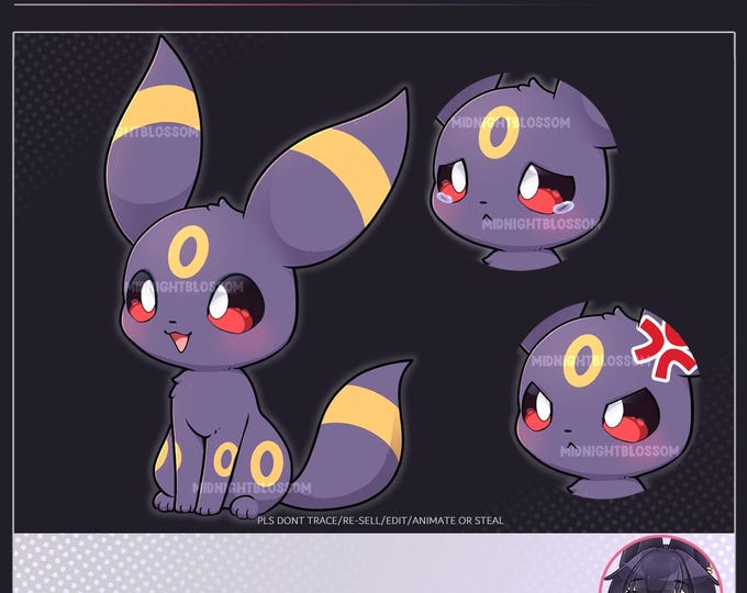 Umbreon - Pokémon - Fully Rigged Live2d Model - Etsy