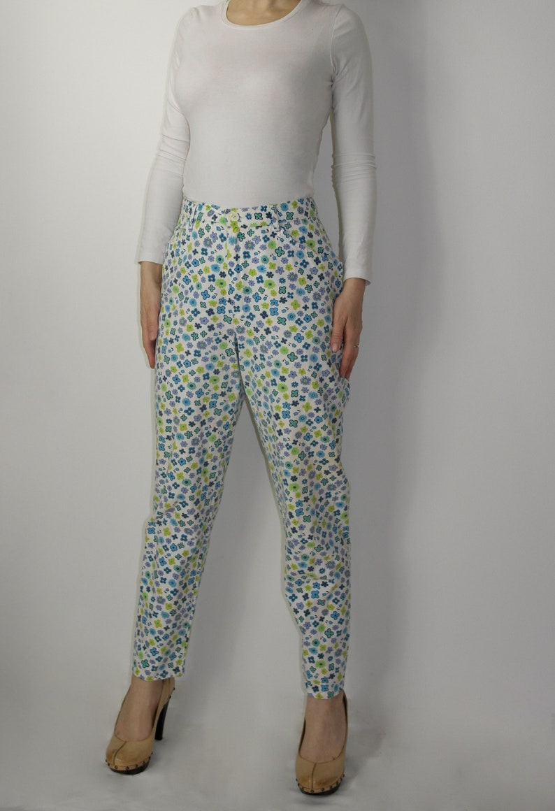 70s Flower Power Finnish Pants Made in Finland Marimekko Style - Etsy