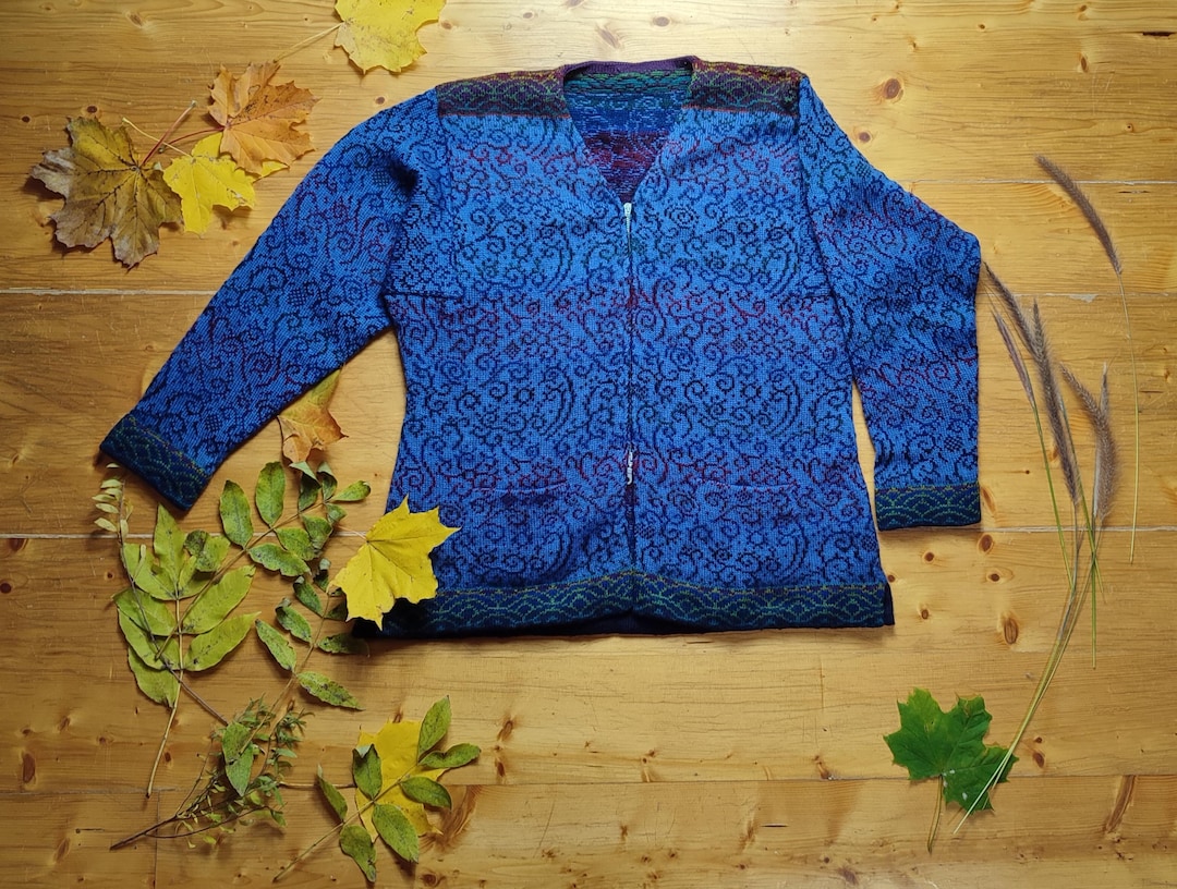 Vintage Finnish Wool Sweater Made in Helsinki / Finland Folk Sweater ...