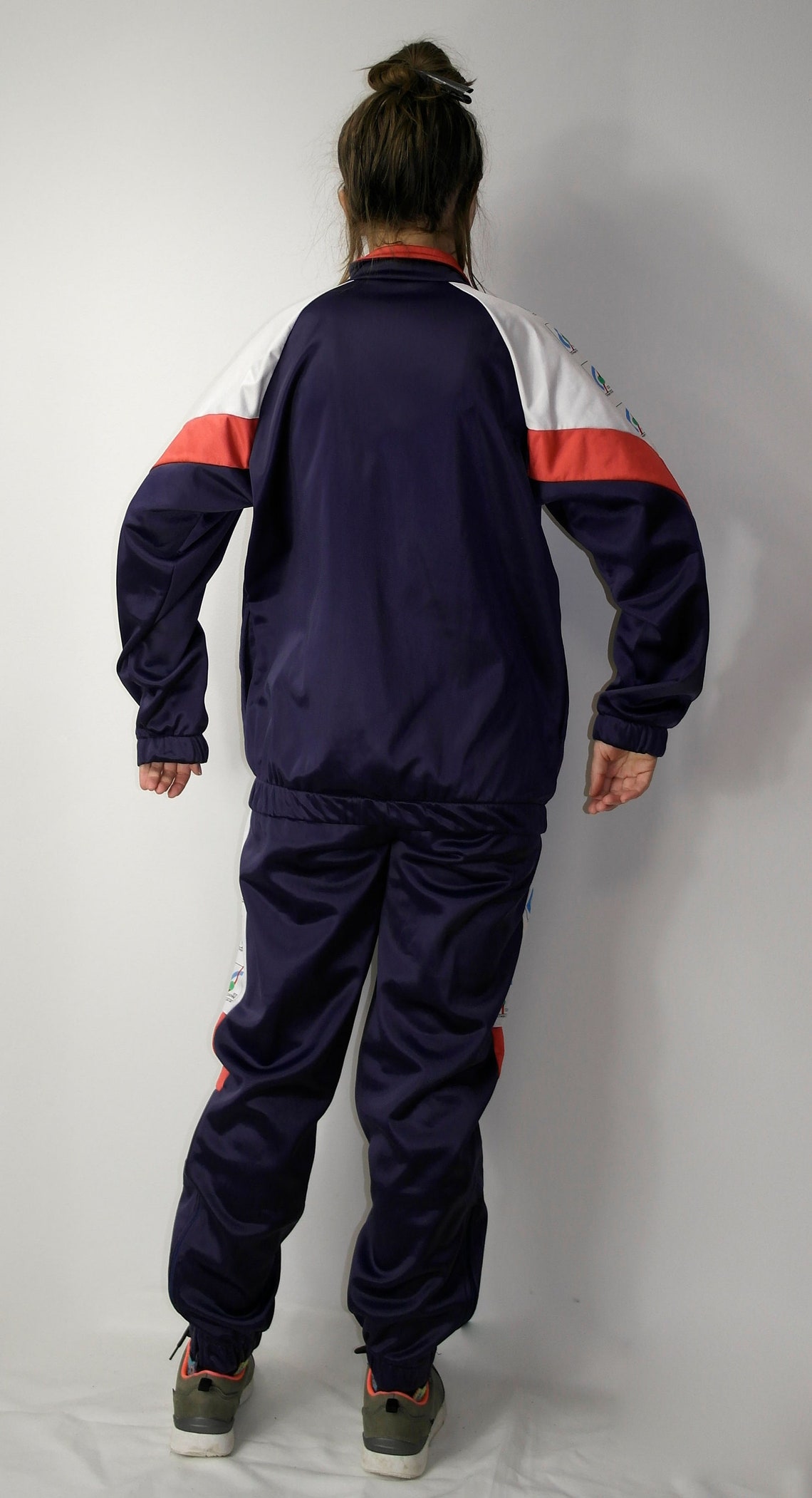 FRENCH Vintage Full Tracksuit Made in France Set Pants and Jacket Petit ...