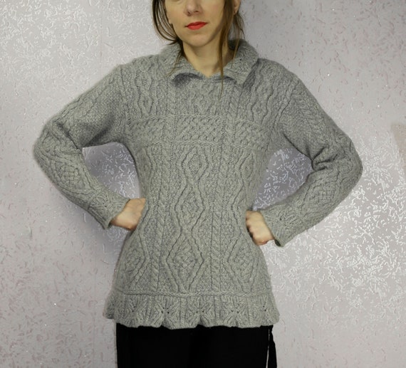 Vintage Irish Aran Crafts made in Ireland merino wool… - Gem
