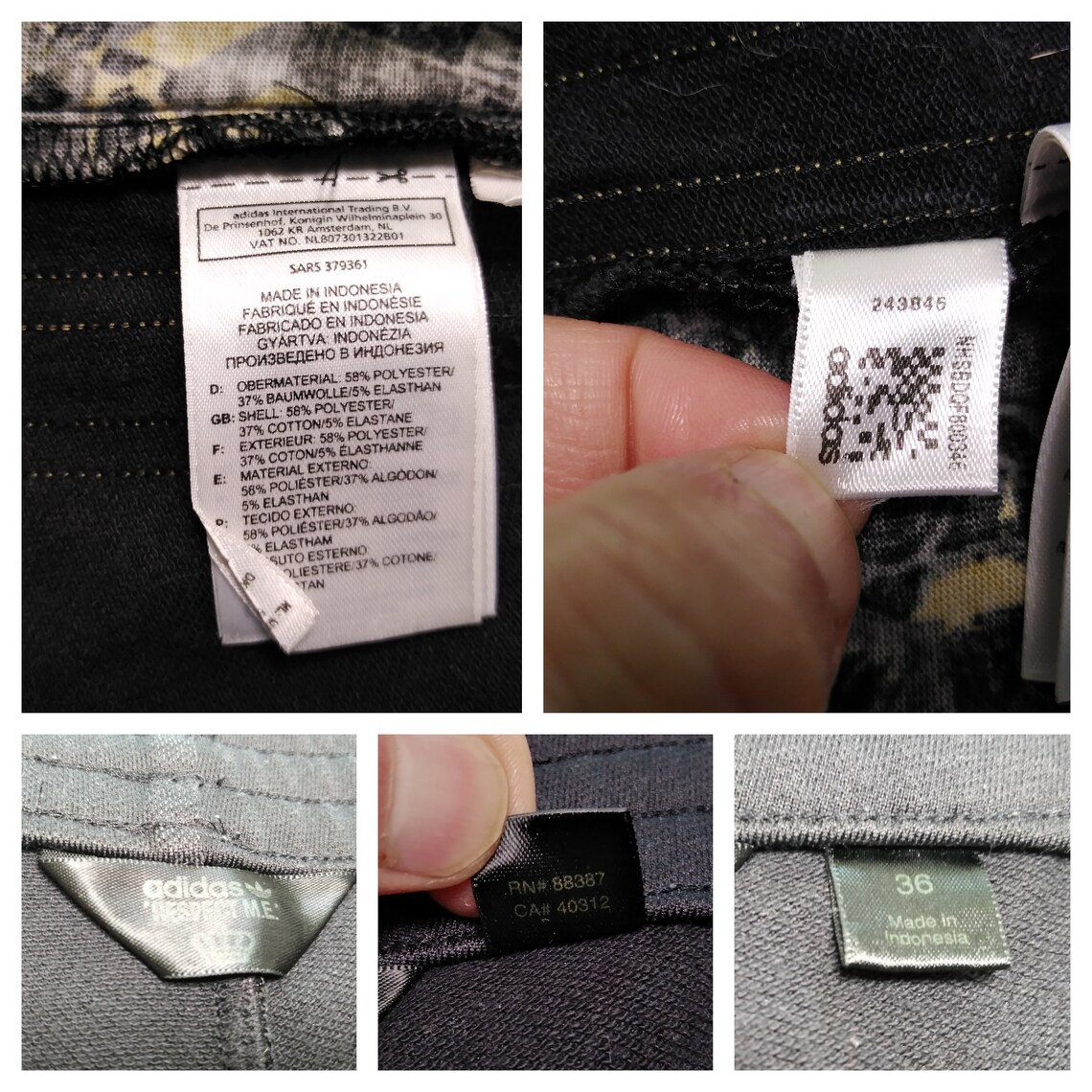 Y2K ADIDAS Respect Me 3 Stripes Capri Track Pants / Low Rise Black ...