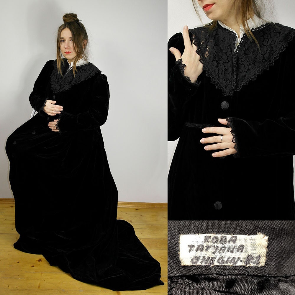 Swedish 80s Vintage Velvet Gothic Opera Cape Coat Theatre Costume ...