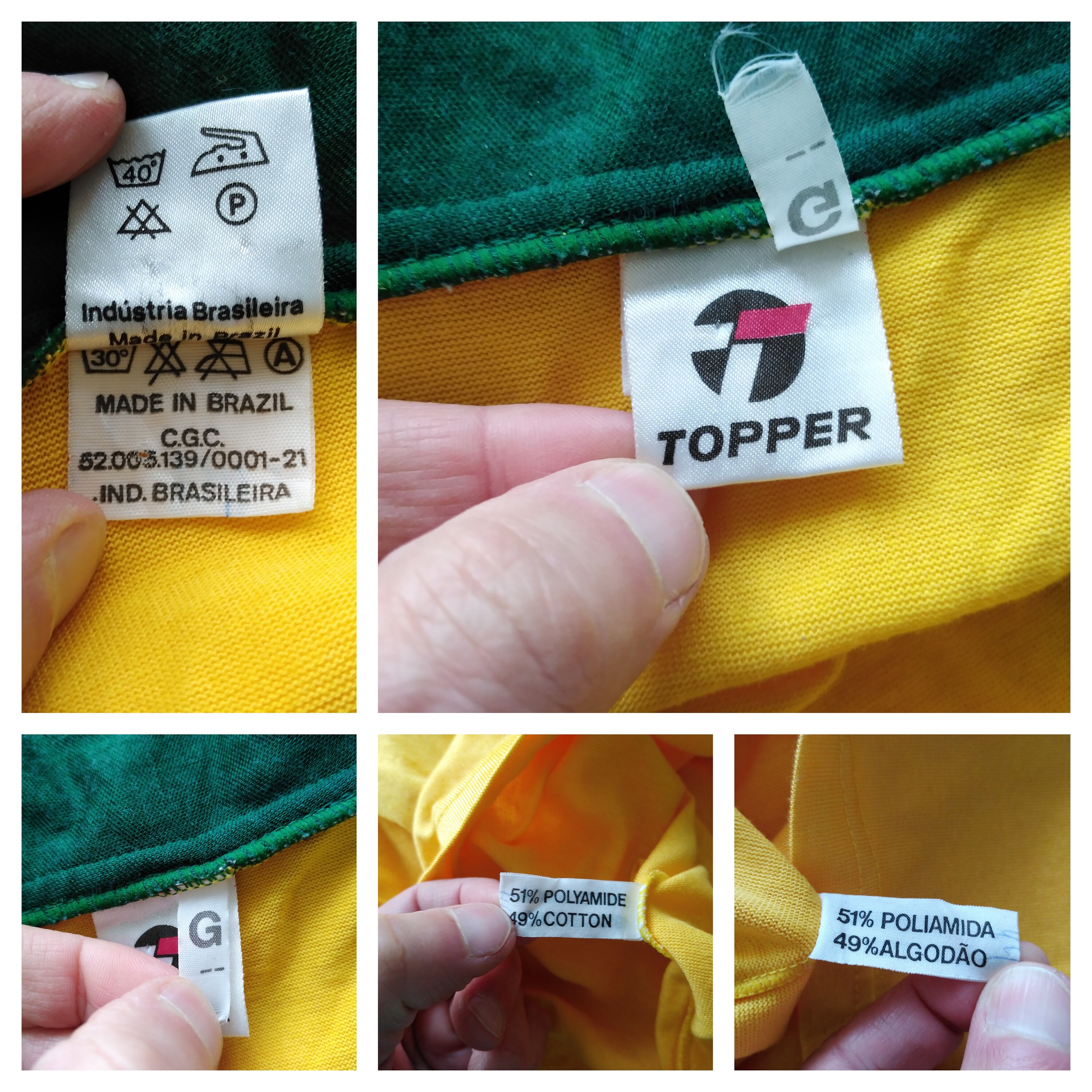 Italia 90 Home JERSEY TOPPER BRAZIL 80s Football Shirt Vintage / 80s ...