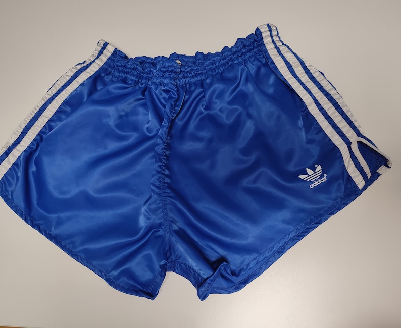 80s West Germany Adidas Soccer Sprinter Shorts Vintage Satin 3 Stripes ...