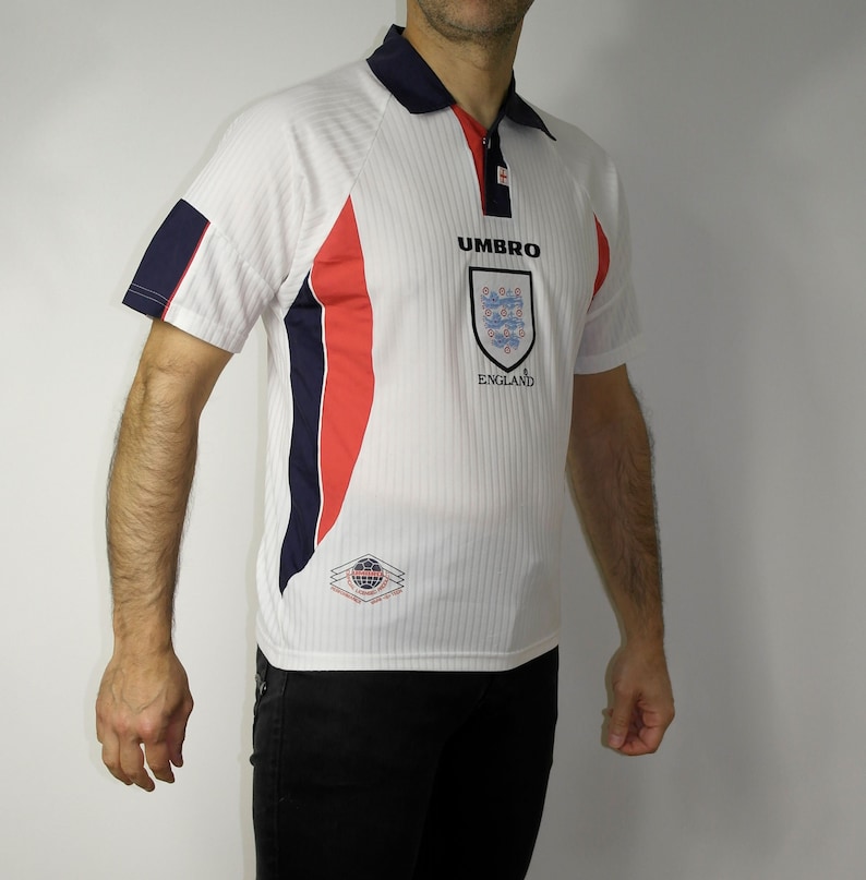 England 1998 World Cup Umbro Home Football Jersey 90s Made in England ...