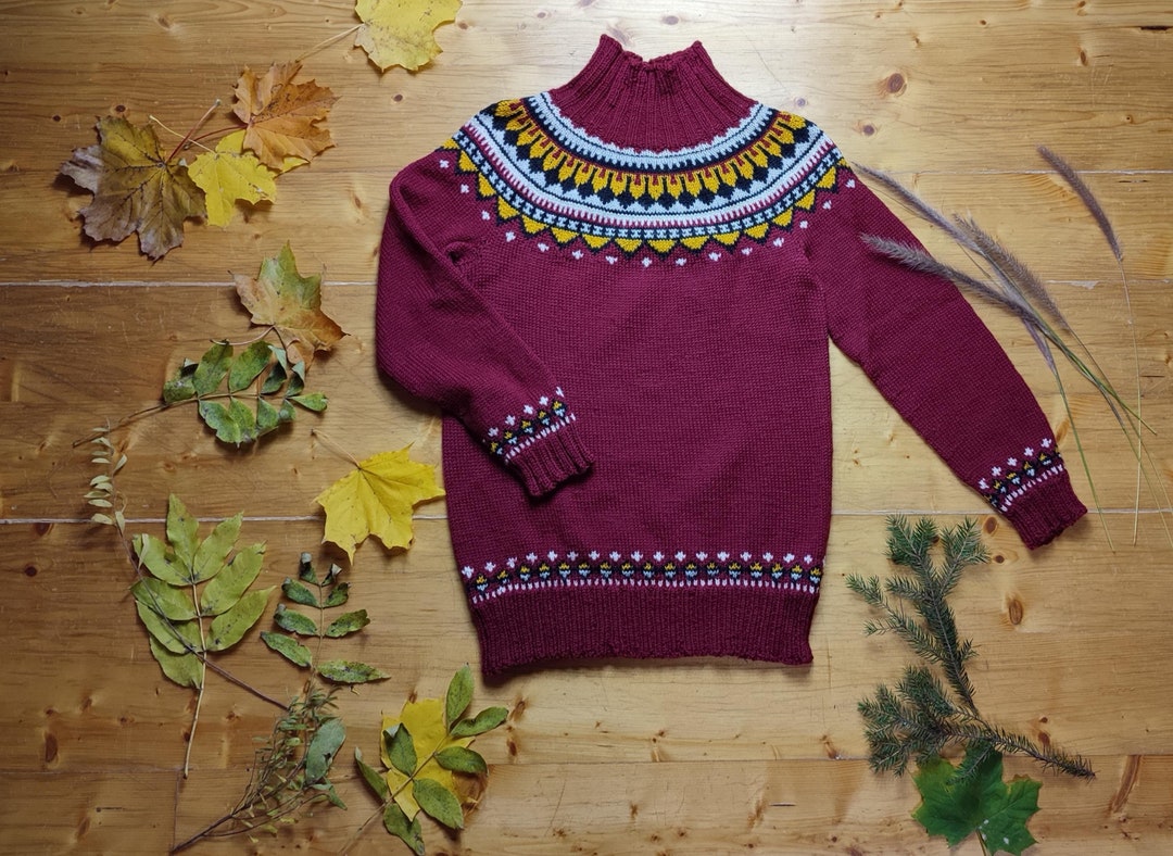 Vintage Norwegian Eskimo Wool Sweater Pattern by Unn Søiland Dale ...